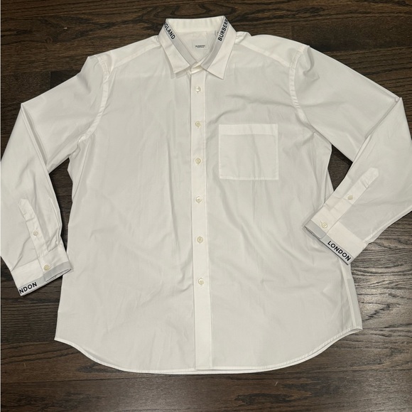 Burberry | Shirts | Burberry Mens White Button Down Shirt Xxl 0 ...